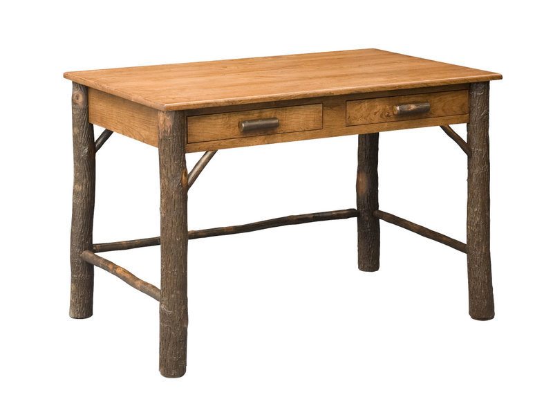 Amish Hickory Lincoln Desk - Brandenberry Amish Furniture
