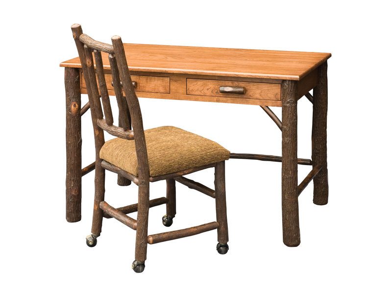 Amish Hickory Lincoln Desk - Brandenberry Amish Furniture