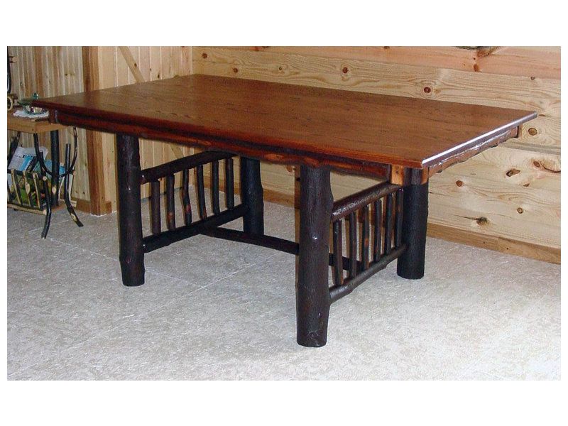 Amish Hickory Mission Table - Brandenberry Amish Furniture