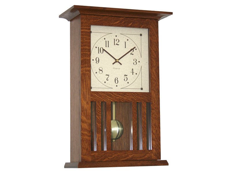 Amish Mission Wall Clock - Brandenberry Amish Furniture