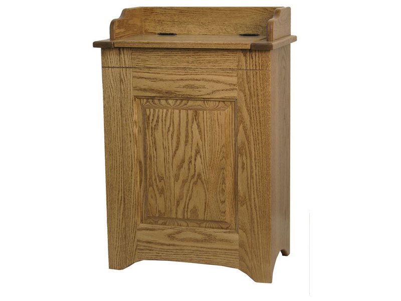 Raised Panel Hamper | Custom Amish Hardwood Hamper