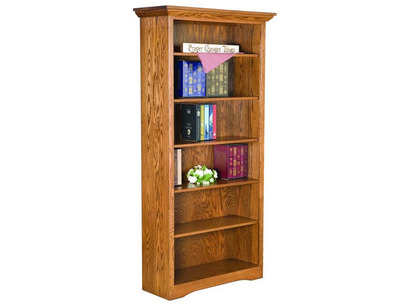 Amish Solid Side Bookcase | Brandenberry Amish Furniture