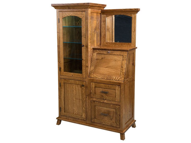 Tahoe Curio Desk | Amish Custom Hardwood Curio Desk