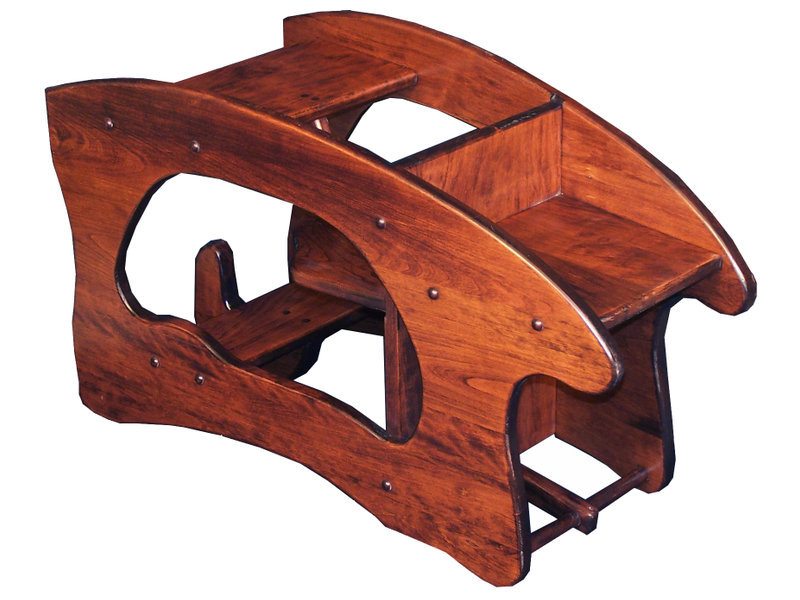 Three-In-One Highchair-Rocker-Desk - Brandenberry Amish Furniture