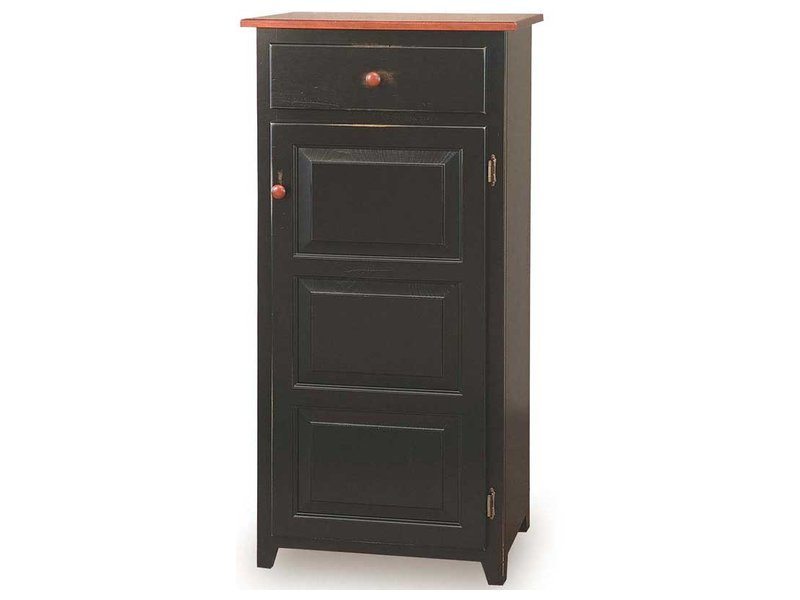 Amish Classic Tall Pie Safe with Drawer - Brandenberry Amish Furniture