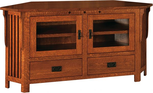 Straight Royal Mission Wide Corner TV Cabinet | Royal Mission TV Stand